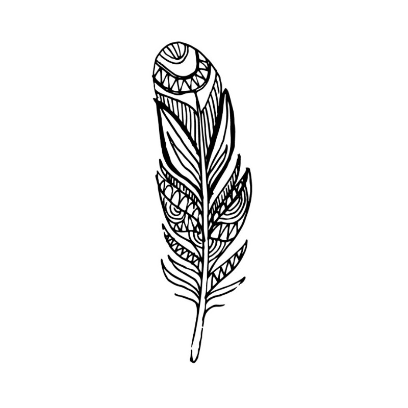 autocollant muraux plume design - Sticker A moi Etiquette & Autocollant